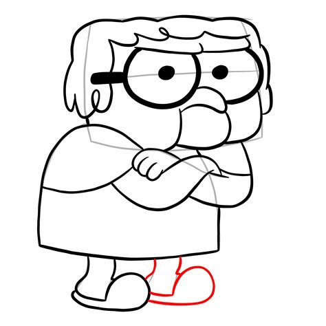 How To Draw Gramma From Big City Greens Sketchok