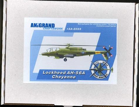 Anigrand Models 172 Lockheed Ah 56a Cheyenne Attack Helicopter Ebay