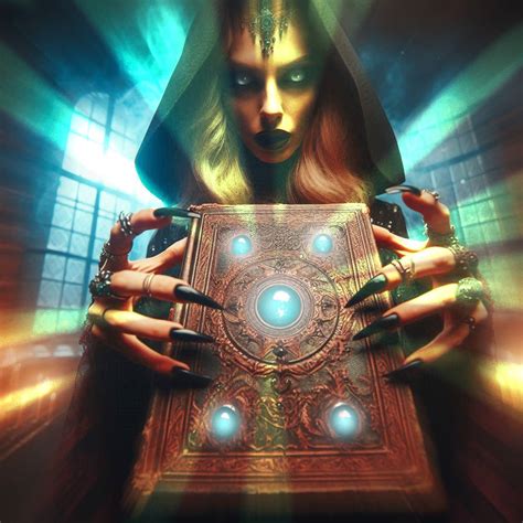 Fd Wide Angle Portrait Evil Woman Casting Magic By