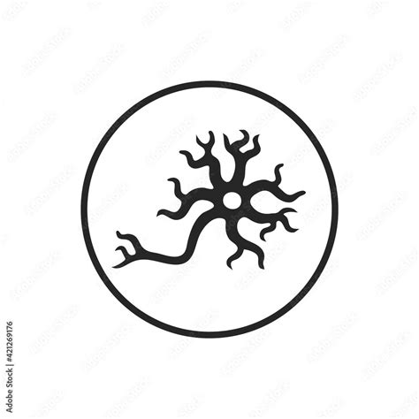 Vector Medical Icon Of Nerve Cell Stock Vector Adobe Stock