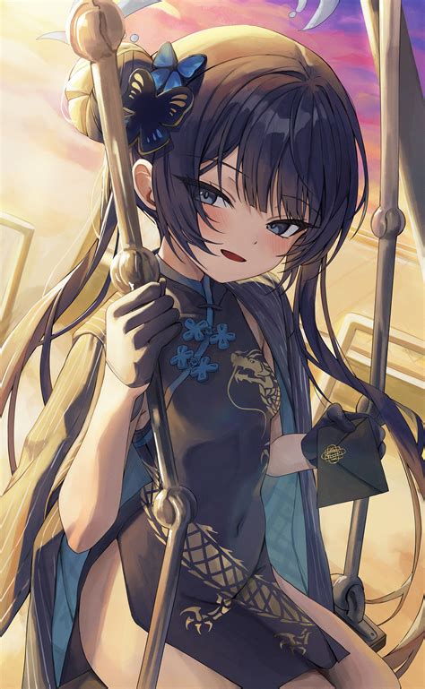 Rosu 1109 Kisaki Blue Archive Blue Archive Absurdres Highres 1girl Black Dress Black