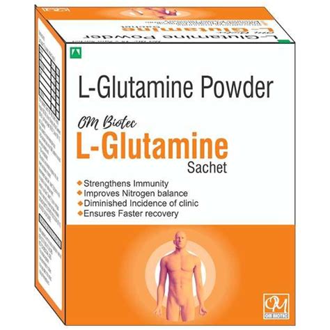 Om Biotech L Glutamine Sachets Uses Price Dosage Side Effects Substitute Buy Online