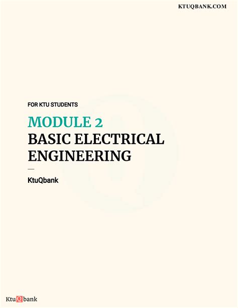2 Module 2 Basic Electrical Ktu Qbank For Ktu Students Module 2