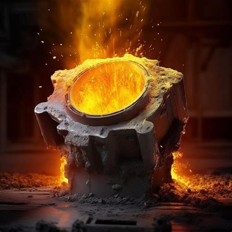 Premium Ai Image A Fire Burning In A Metal Structure With A Flame Inside