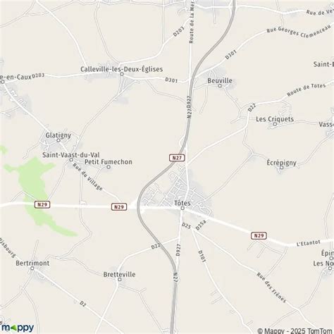 Map Tôtes Map Of Tôtes 76890 And Practical Information