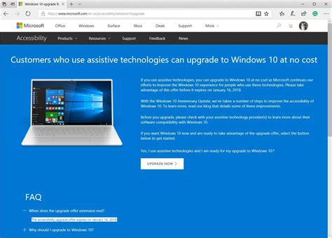 Microsoft Extends Free Windows Upgrade Loophole To January