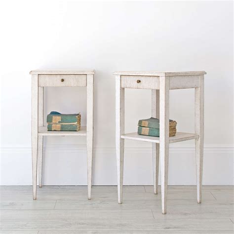 Pair Of Bespoke Gustavian Bedside Tables
