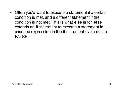 PPT The If Else Statement PowerPoint Presentation Free Download ID 4142907