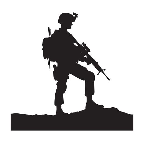 Soldier Army Silhouettes 46592301 Vector Art At Vecteezy