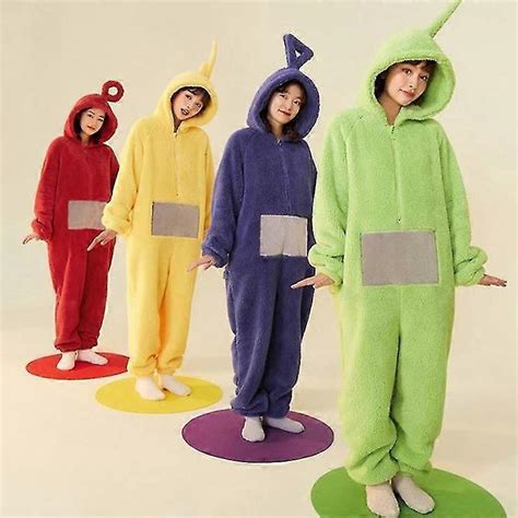 Anime Teletubbies Costume Adult Christmas Pajamas Party Onesie