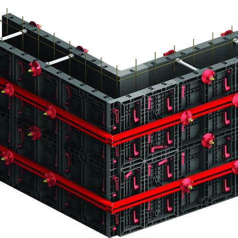Plasti Modular Construction Concrete Column Beam Slab System Formwork