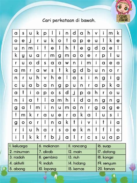 Latihan Cari Perkataan Bm Pdf