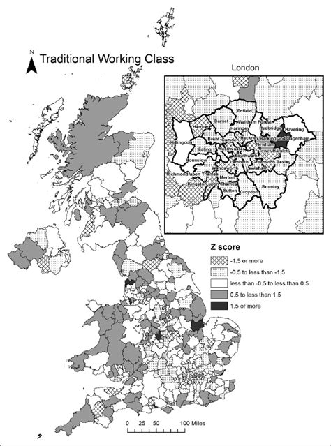 Map Of Traditional Working Class Source Gbcs Download Scientific