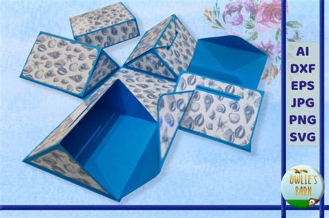 Exploding Cube With Triangular Boxes · Creative Fabrica