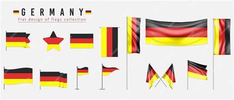 Premium Vector Germany Flag Flat Design Of Flags Collection