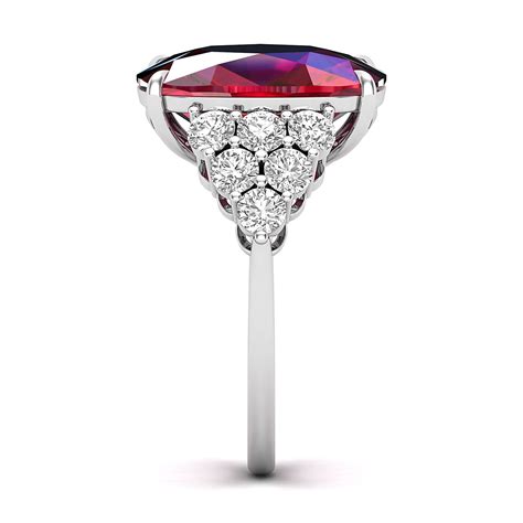 The Glittery Cluster Ruby Ring