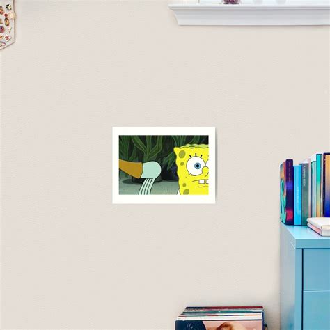 Spongebob Squarepants Squidward Tentacles Butt Meme Art Print By