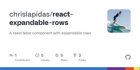 Github Chrislapidasreact Expandable Rows A React Table Component