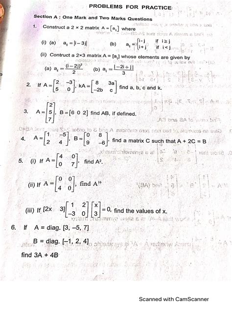 Matrices And Determinants Pdf Matrices And Determinants Pdf