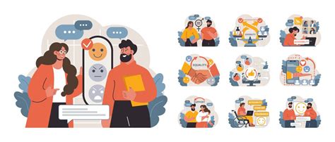 Woman Analyzing Data Trends Flat Royalty Free Vector Image