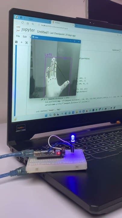 Gesture Brightness Controller Shorts Tech Chatgpt Python Arduino Reels Youtubeshorts