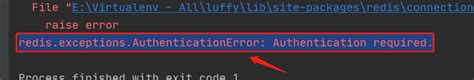解决 Redis中redisexceptionsauthenticationerror Authentication Required问题redisexceptions