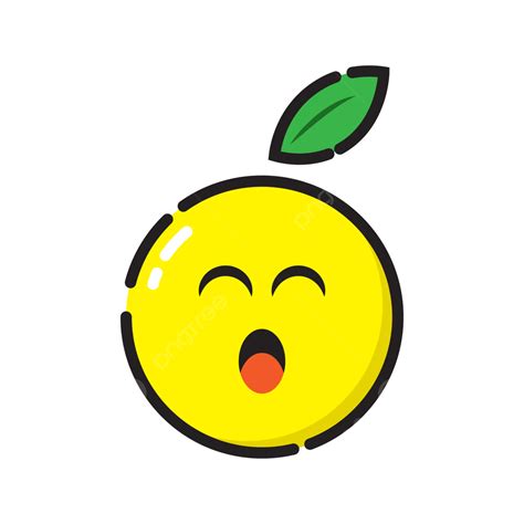 Orange Icon With A Shocked Expression Vector Icon Logo Modern Png