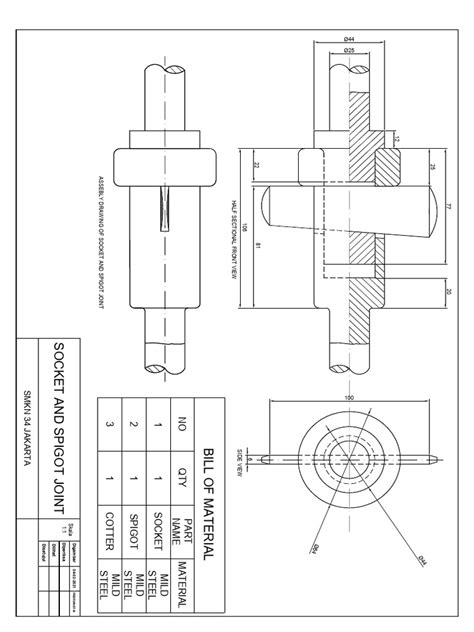 Assembly Socket And Spigot Joint A3 Pdf Assembly Socket And Spigot Joint A3 Pdf