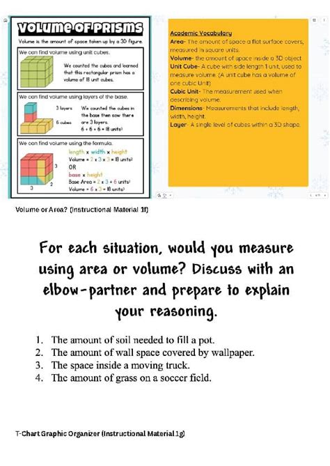 Edtpa Elementary Math With Literacy Instructional Material Task 1