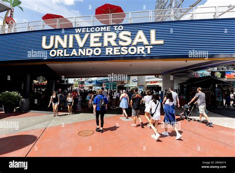 Entrance To The Universal Studios Orlando Resort In Orlando Florida