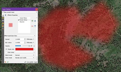 Creating Reverse Of Inner Glow When Styling Polygon In Qgis Geographic Information Systems