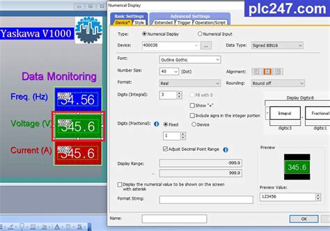 Mitsubishi HMI Modbus RTU Yaskawa V Tutorial Plc