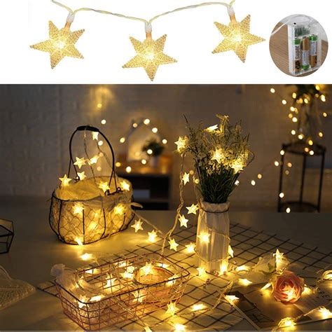 Festive Battery Operated String Lights For Outdoor Christmas Decorations