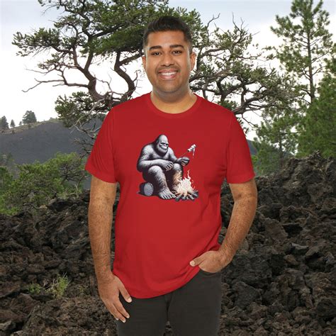 Bigfoot Campfire Tee Sasquatch Shirt Wilderness Lovers T Camping