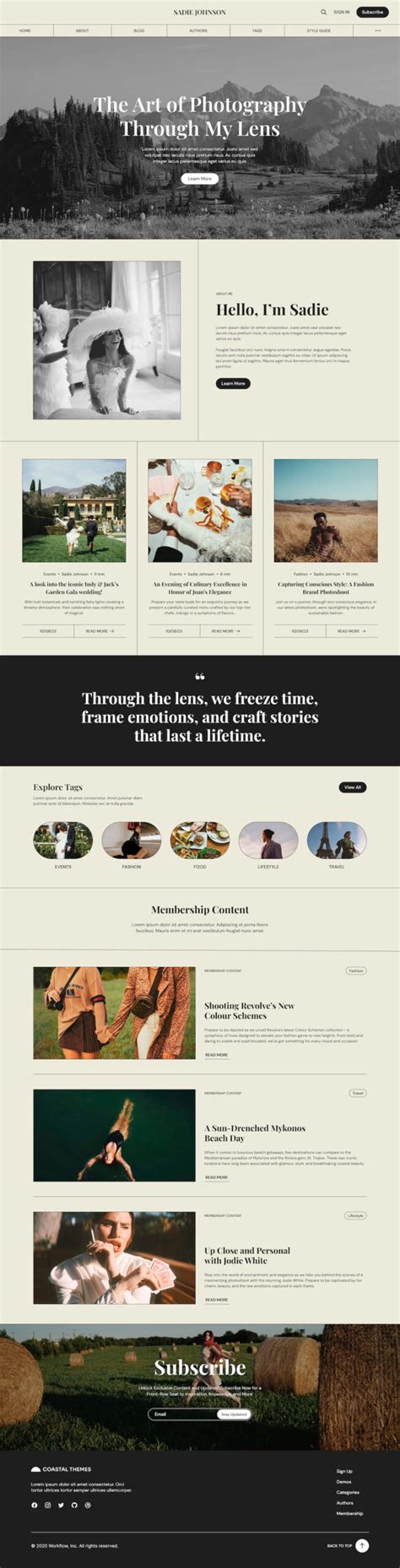 documentation coastal themes premium ghost themes