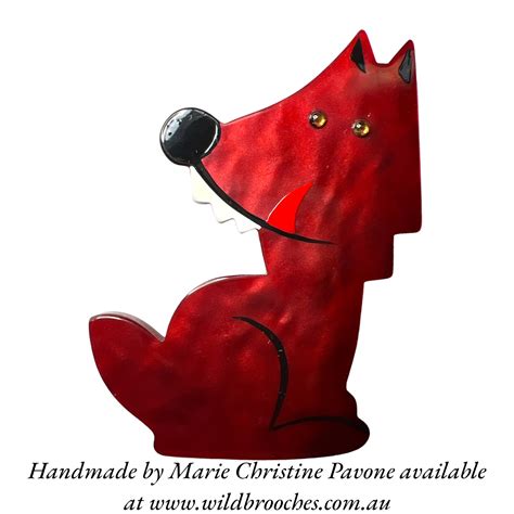 Werewolf Ruby Red Wild Brooches