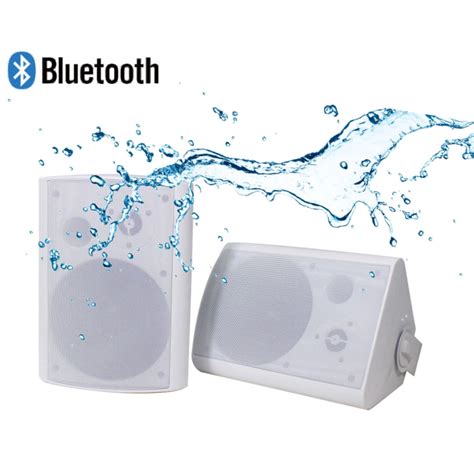 Hifi Active Wireless Wall Mount Speakers Bluetooth Multiroom Waterproof