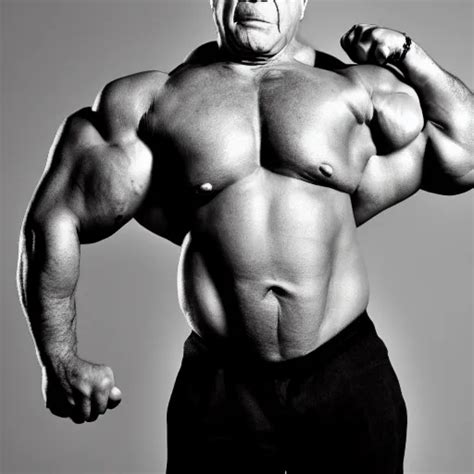 A Photoshoot Of An Extremely Buff Danny Devito Flexing Stable Diffusion
