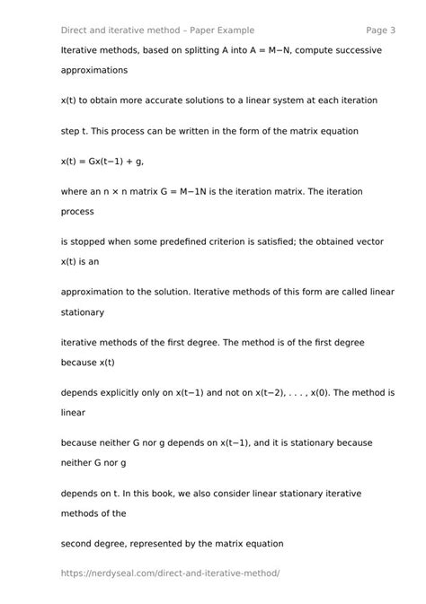 Direct And Iterative Method 2043 Words Nerdyseal