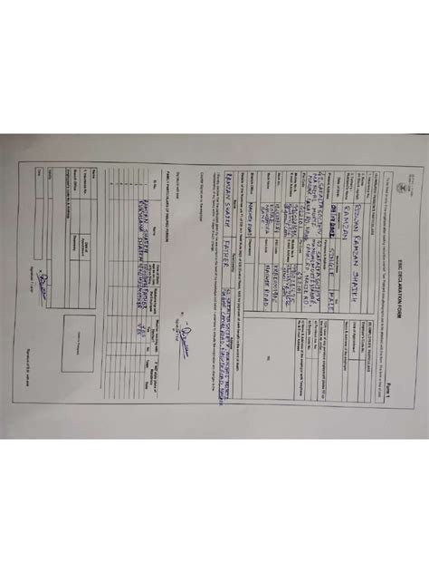 Esic Declaration Form Pdf