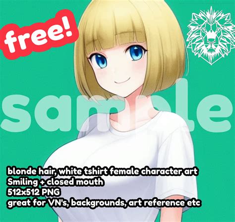 Blonde Anime Girl Character 2d Art Pack By Straw Lion