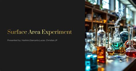 Surface Area Experiment