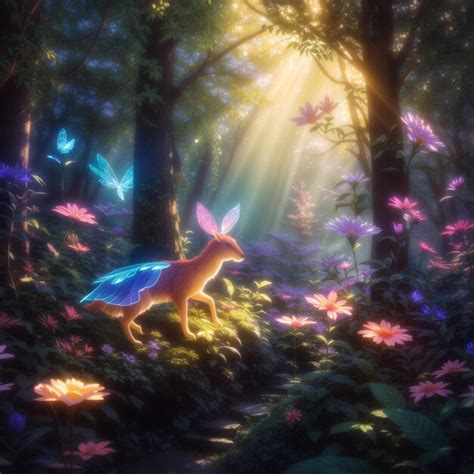 Premium Ai Image A Magical Forest