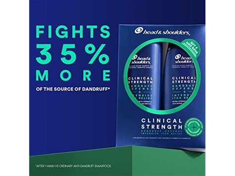 2 Pack Head And Shoulders Clinical Strength Dandruff Defense Shampoo