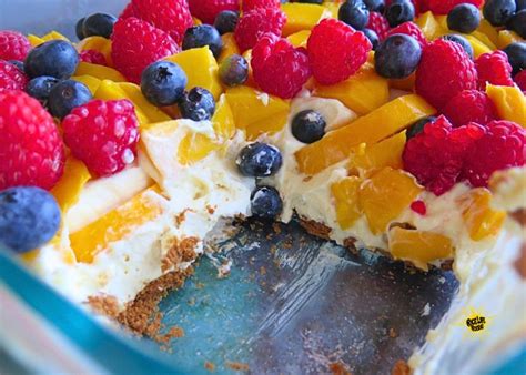 Irresistible Fruit Float Biscoff Dessert With Mango And Berries Rice