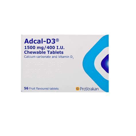 Adcal D3 Lemon Flavoured 56 Chewable Tablets Caplet Pharmacy