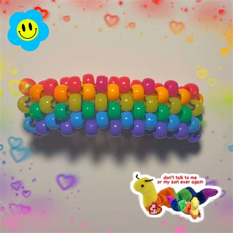 Rainbow Kandi Cuff ☆ Kandi Cuff Kandi Rainbow