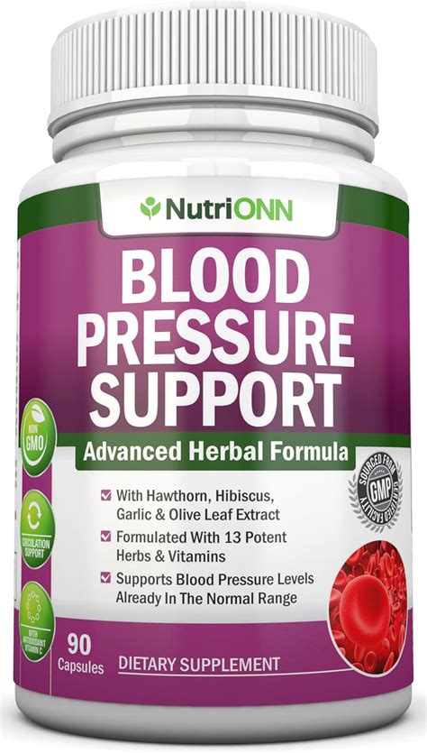Blood Pressure Support Supplement 13 Herbs And Vitamins