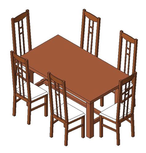 Dining Table 3d Dwg Model For Autocad • Designs Cad