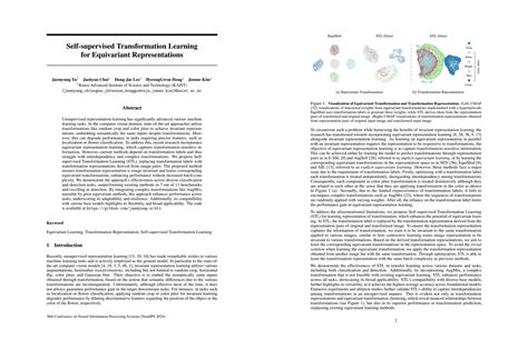 Self Supervised Transformation Learning For Equivariant Representations